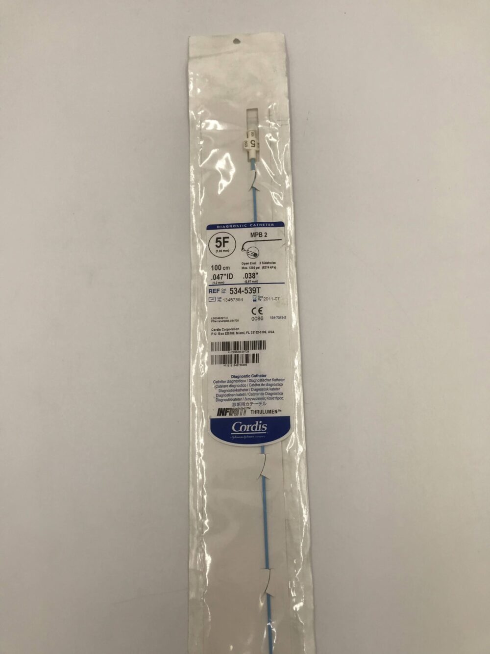 CORDIS 534-539T Infiniti Diagnostic Catheter MPB2 5F (X) – GB TECH USA