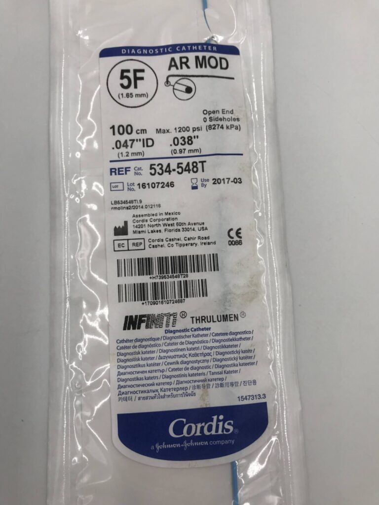 CORDIS 534-548T Infiniti Diagnostic Catheter AR MOD 5F (X) - GB TECH USA