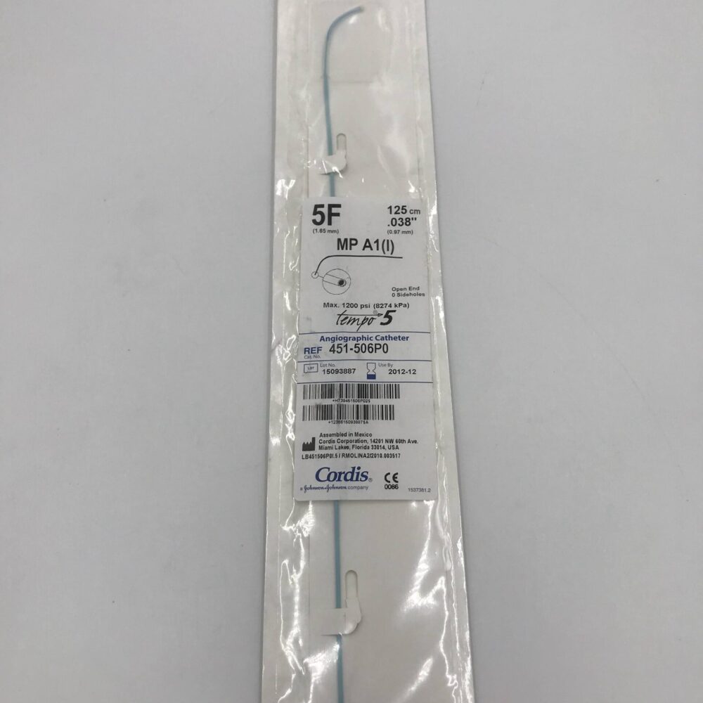 CORDIS 556-008-0L Vista Brite Tip Guiding Catheter JL 5 LBT 5F (X) - GB ...
