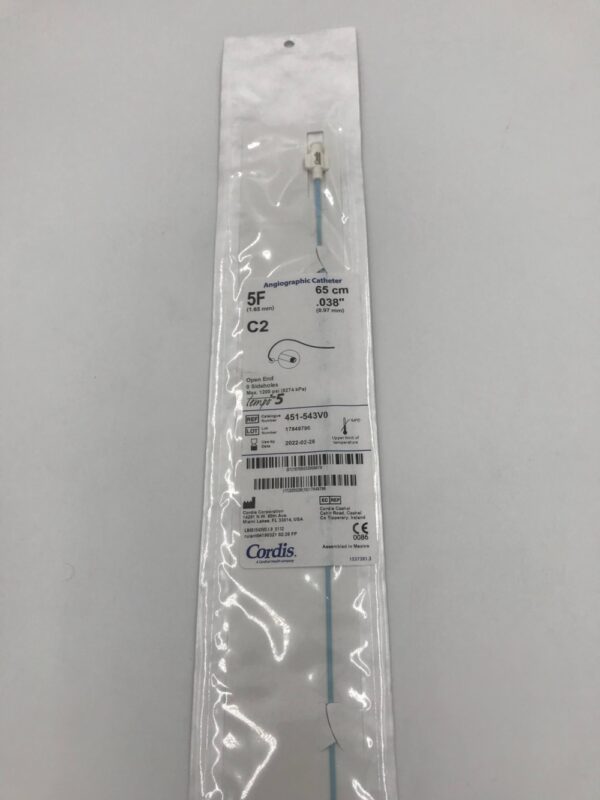 CORDIS 451-543V0 Tempo5 Angiographic Catheter C2 5F 65cm (X) - GB TECH USA