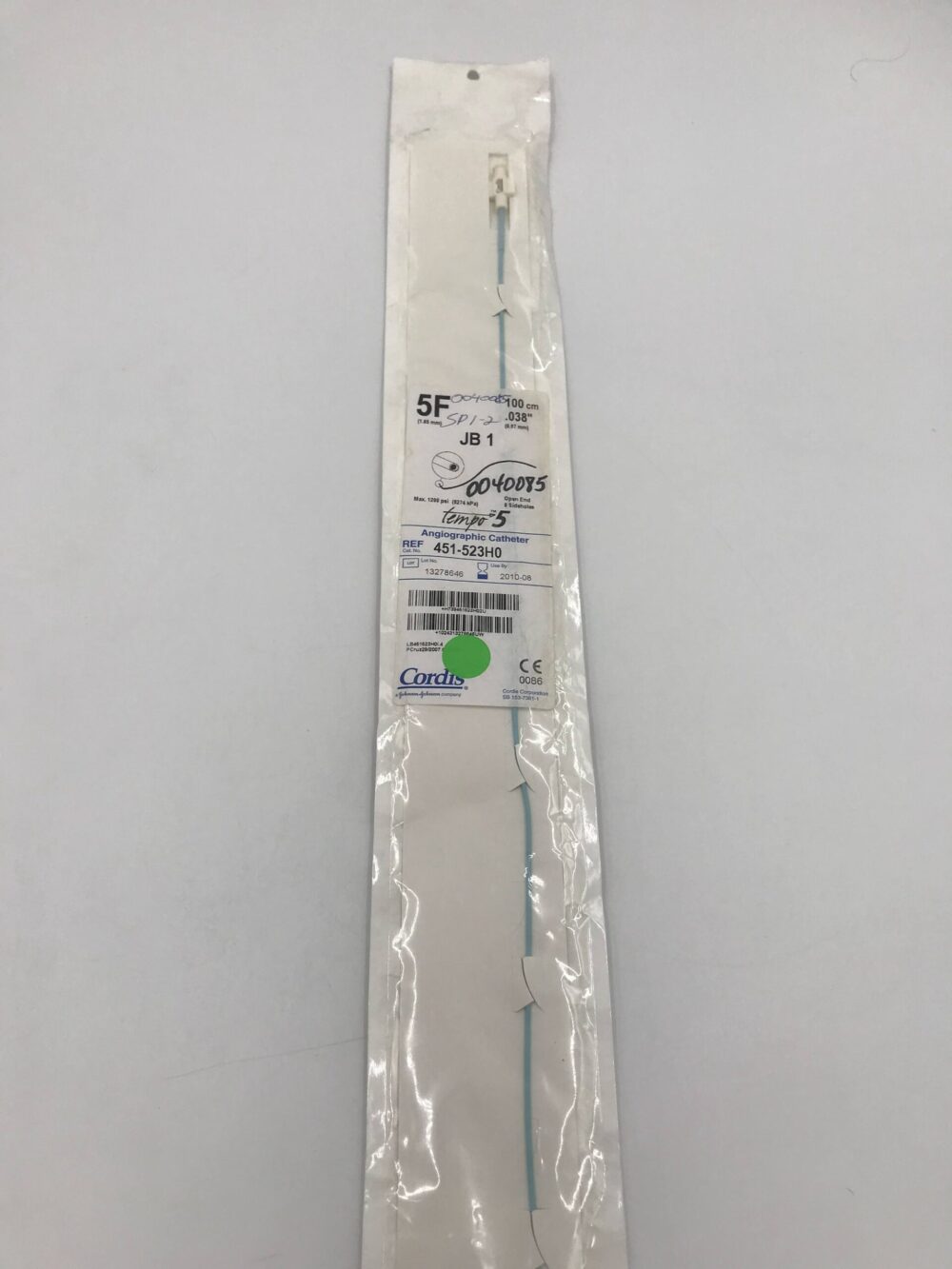 CORDIS 451-523H0 Tempo5 Angiographic Catheter JB1 5F (X) – GB TECH USA