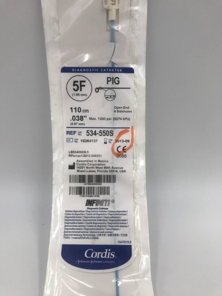 CORDIS 534-550S Infiniti Diagnostic Catheter PIG 5F (X) - GB TECH USA