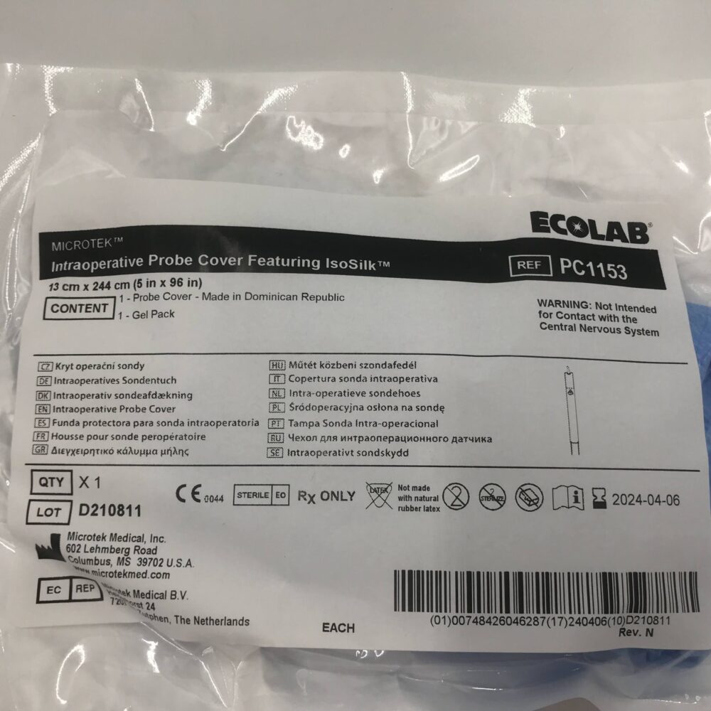 Microtek PC1153 Ecolab Intraoperative Probe Cover Featuring IsoSilk ...