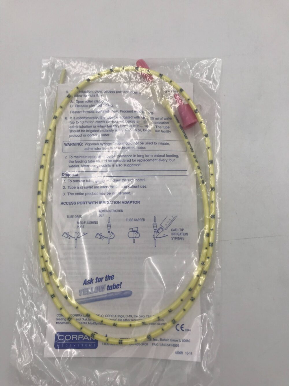 Corpak Medsystems 20-7361 Corflo-Ultra Enteral Feeding Tube 10FR (X ...