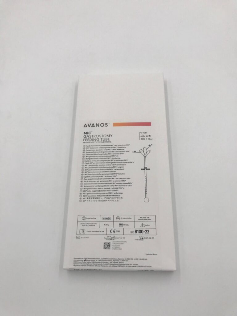 Avanos 8100-22 MIC* Gastrostomy Feeding Tube with ENFit Connector 22Fr ...