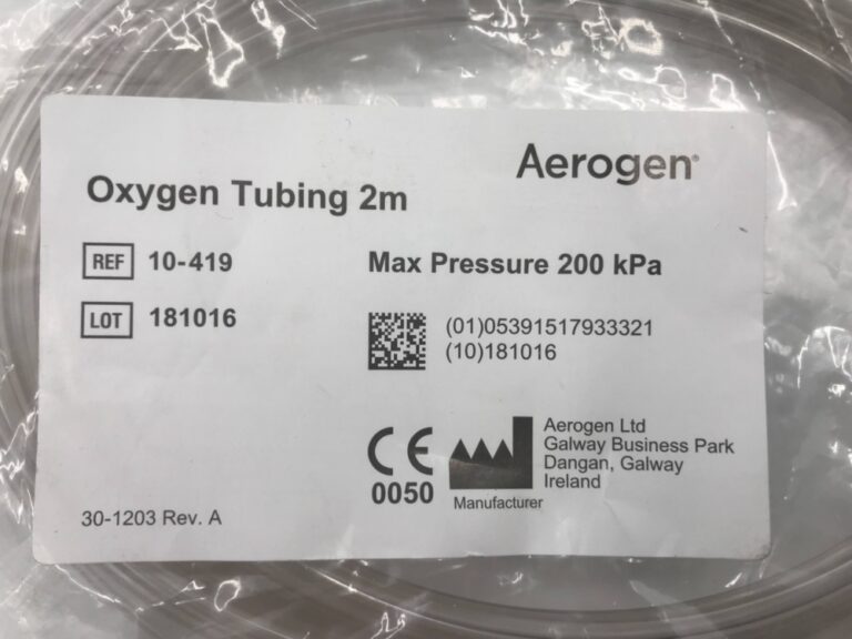 Aerogen 10-419 Oxygen Tubing 2m, Max Pressure 200 kPa - GB TECH USA