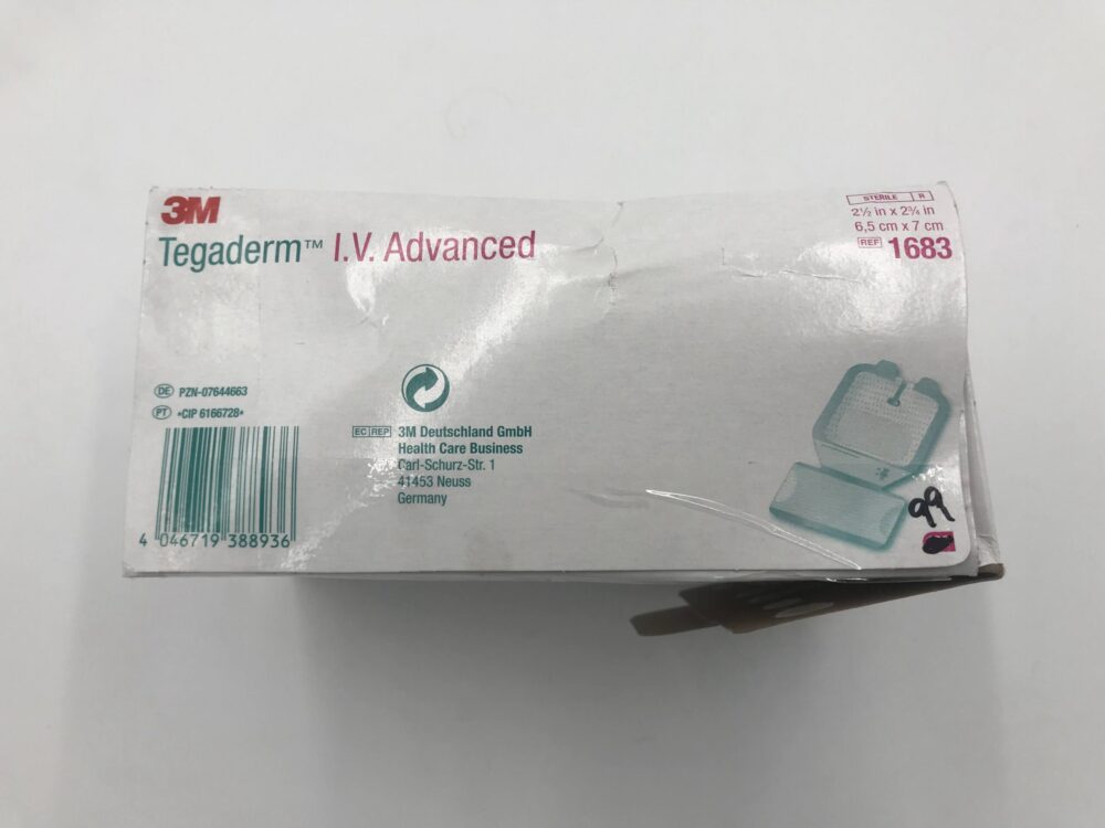 3M 1683 Tegaderm I.V. Advanced Securement Dressing 2 1/2" x 2 3/4"(99 ...