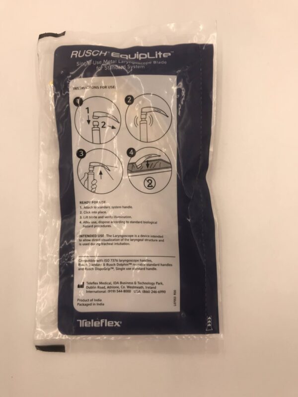 TELEFLEX 004651003 Rusch EquipLite Single Use Metal Laryngoscope Blade ...