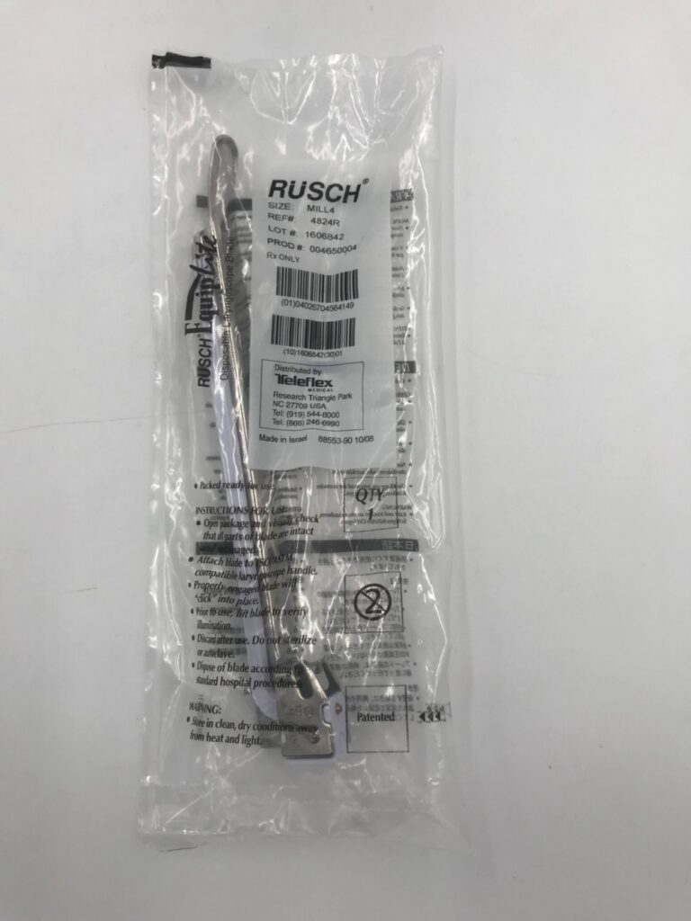 TELEFLEX 4824R Rusch EquipLite Disposable Laryngoscope Blade, MILL4 ...