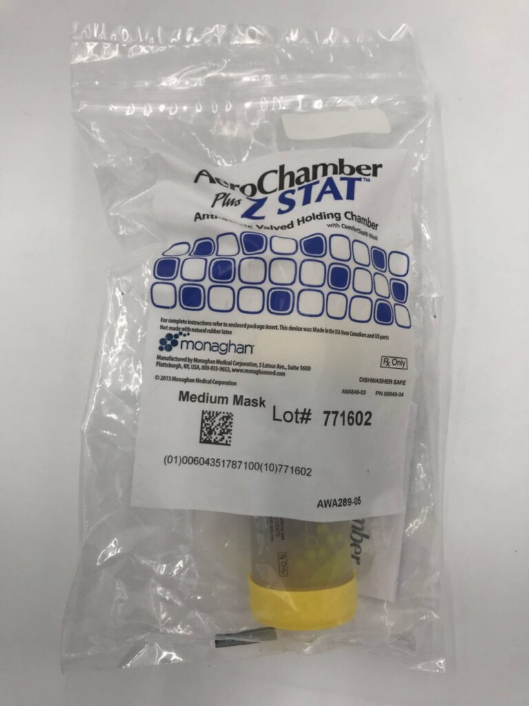 MONAGHAN AWA289-05 AeroChamber Plus Z STAT Anti-Static Valved Holding ...