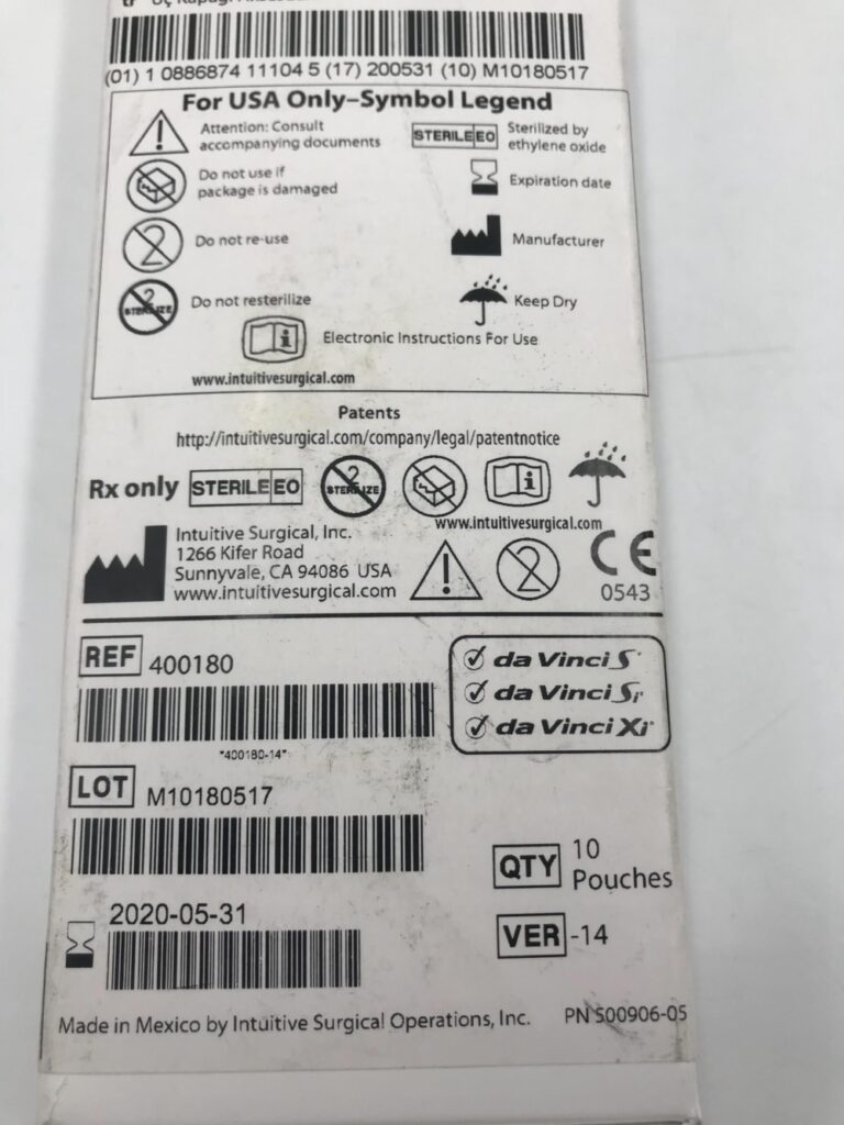 Intuitive Surgical 400180 Tip Cover Accessory (10/Box) (X) - GB TECH USA