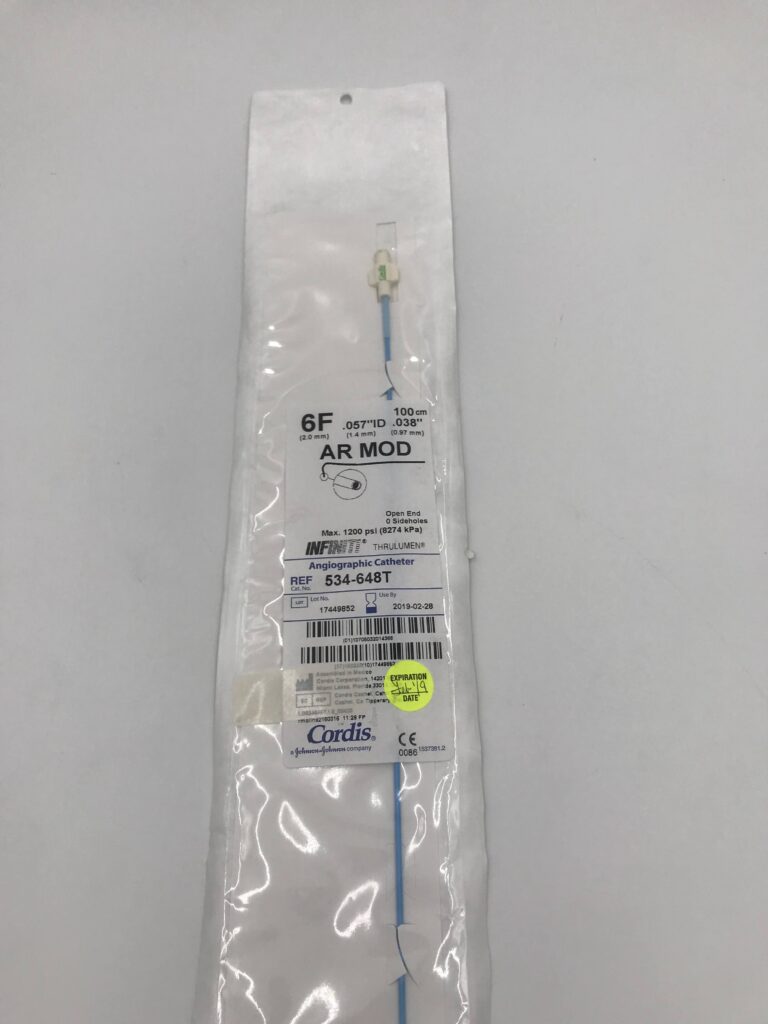 CORDIS 534-648T Infiniti Thrulumen Angiographic Catheter AR MOD 6F (X ...
