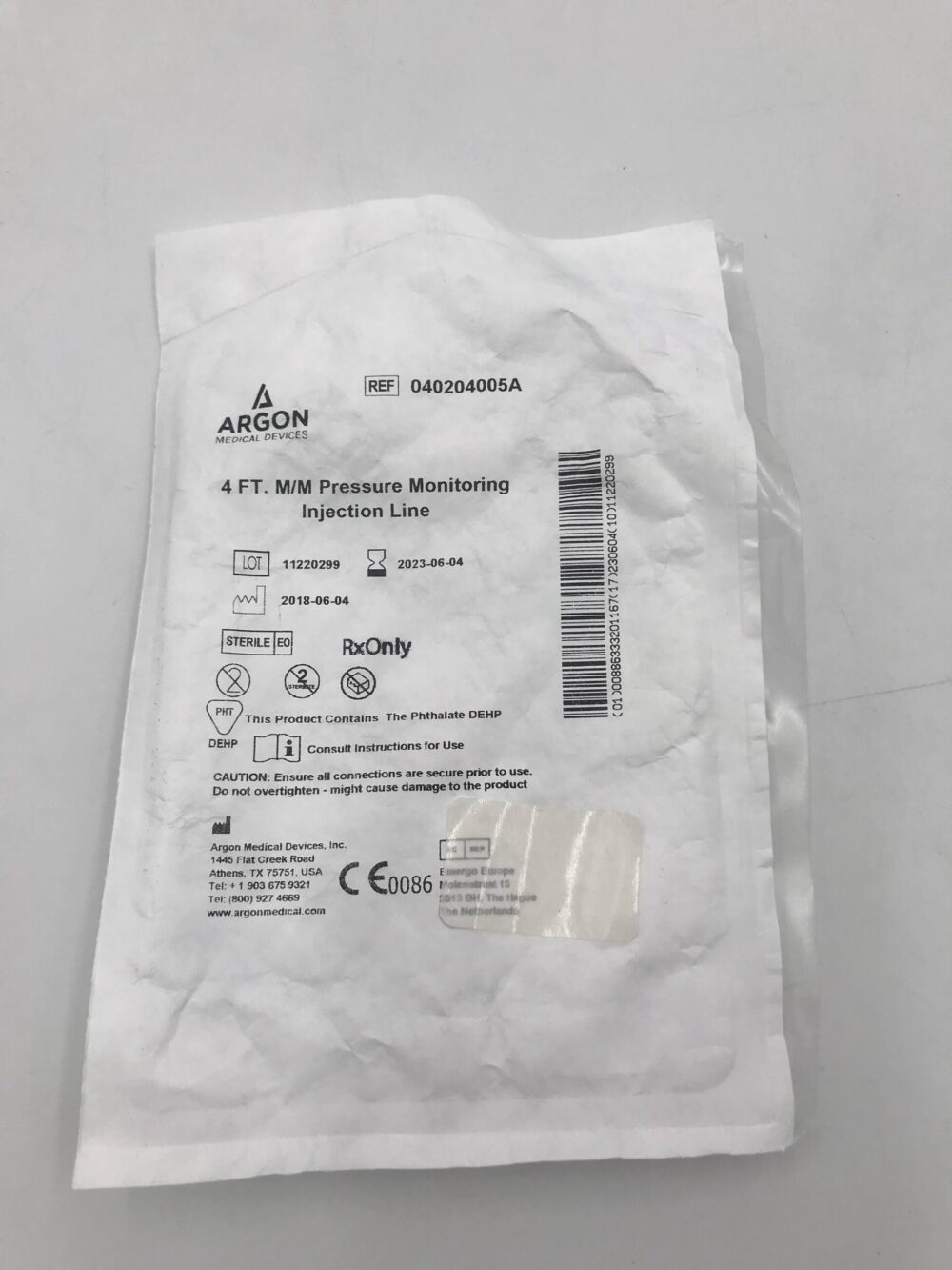Argon 040204005A 4FT. M/M Pressure Monitoring Injection Line - GB TECH USA