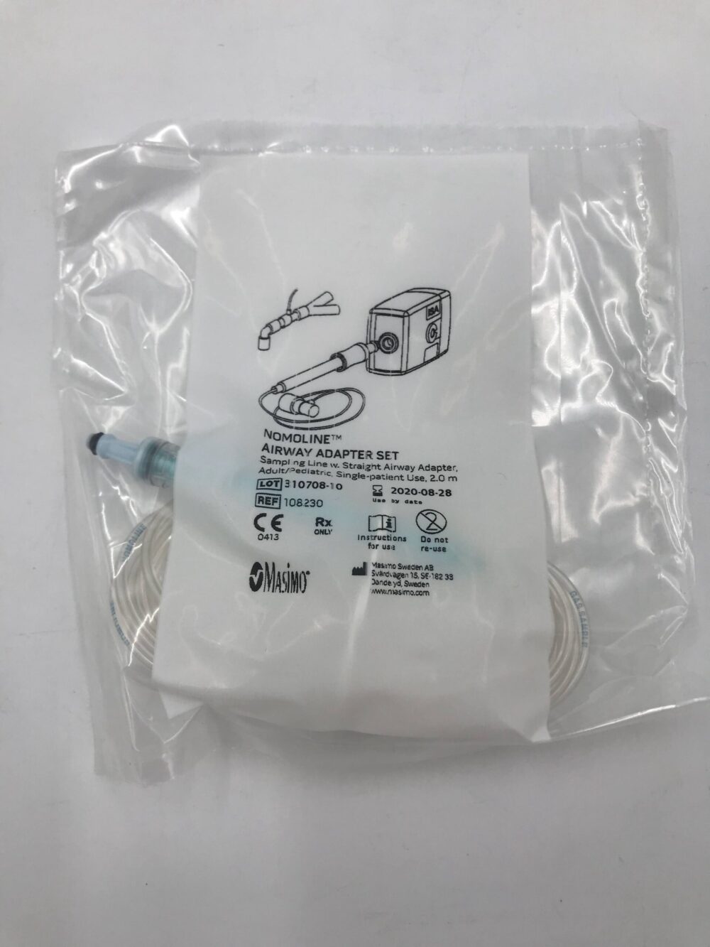 MASIMO 108230 Nomoline Airway Adapter Set (Adult/Pediatric) 2.0m (20/Box)(X) - GB TECH USA