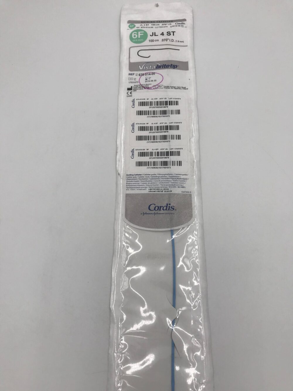 Guiding Catheter JL4 ST 6F – GB TECH USA