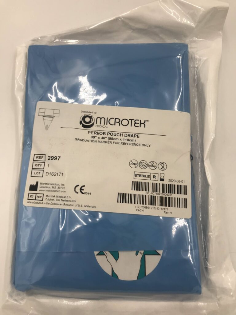 Microtek 2997 Peri/OB Pouch Drape 39" x 46" (X) - GB TECH USA