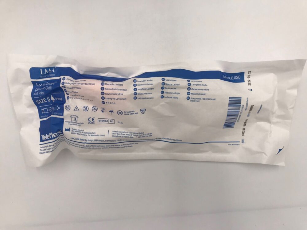 TELEFLEX 105200-000050 LMA Unique Silicone Cuff Laryngeal Mask Airway ...