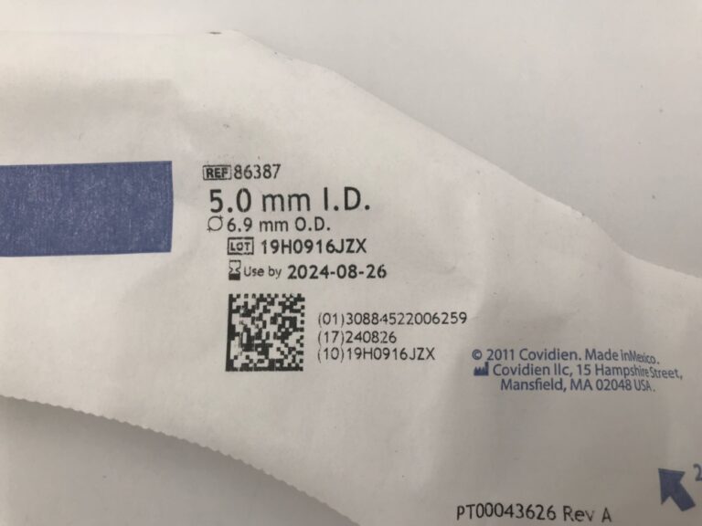 Covidien 86387 Shiley Microlaryngeal Oral/Nasal Tracheal Tube Cuffed ...