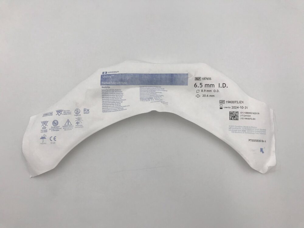 Covidien 18765S Shiley Tracheal Tube with Stylet Murphy Eye 6.5mm I.D ...