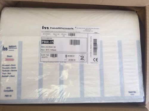 HEALTHMARK PBR-15 Paper/Paper Multi Pouch 10x14-7 Slots (500/Box) - GB TECH USA