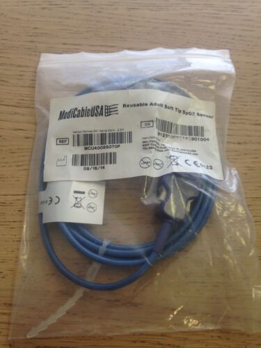 MEDICABLE USA MCU4008S070P Reusable Adult Soft Tip Sp02 Sensor - GB ...