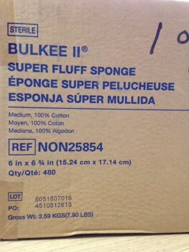 MEDLINE NON25854 Bulkee II Super Fluff Sponge 6in x 6 3/4in (480/Bx ...