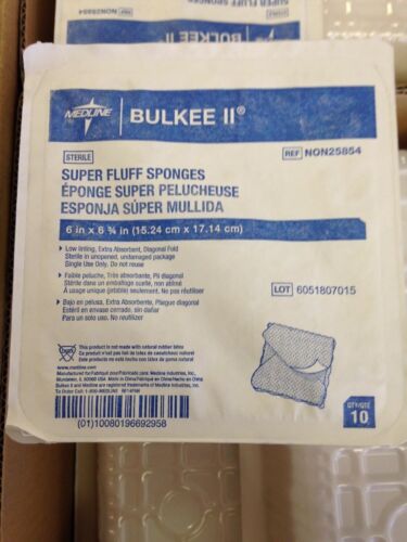 MEDLINE NON25854 Bulkee II Super Fluff Sponge 6in x 6 3/4in (480/Bx ...