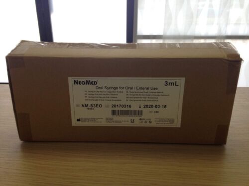NEOMED NM-S3EO Oral Syringe 3mL (Box/150)(X) - GB TECH USA
