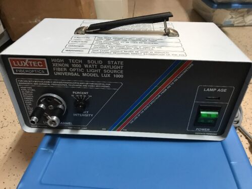 Luxtec Fiberoptics 1000 Endoscope Halogen Fiber Optic Light Source - GB ...