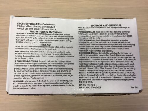 CROSTEX DS503L Liquid Ultra Solution 1 and liquid Ultra Solution 2 (X ...