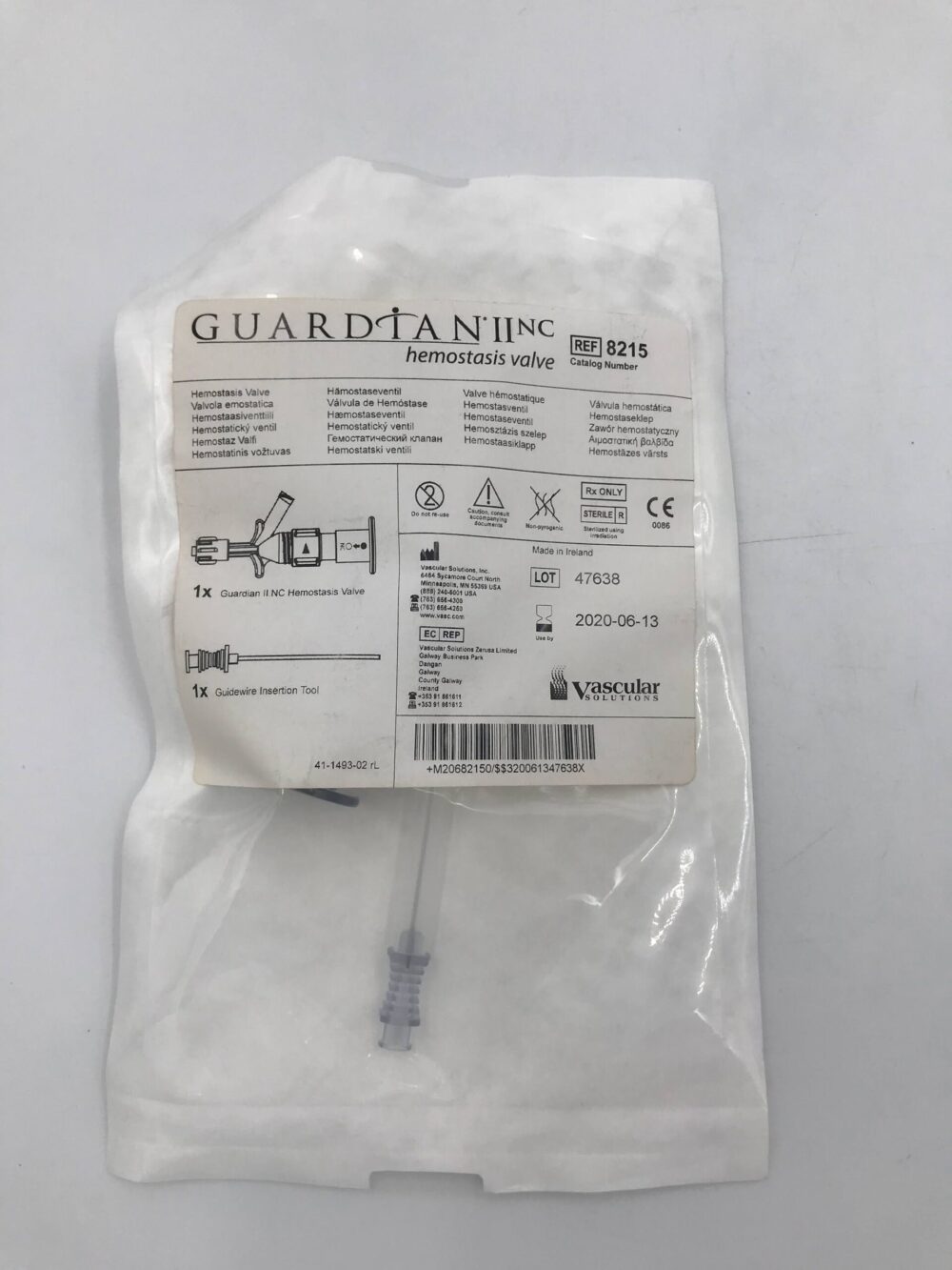 Guardian II NC Hemostasis Valve - GB TECH USA