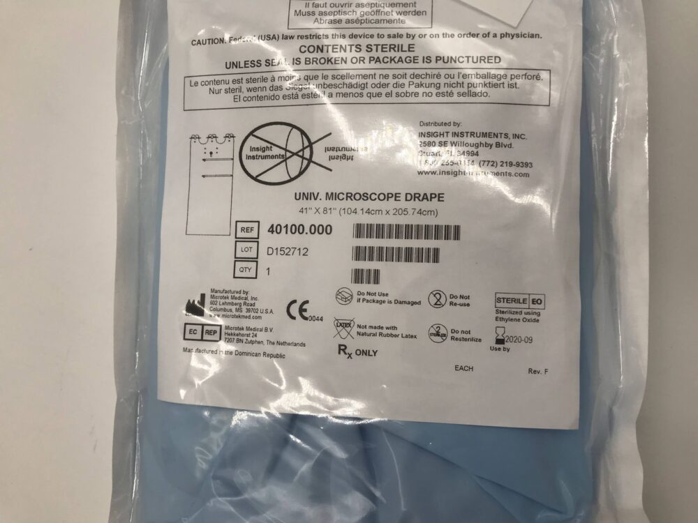 Microtek Medical 40100.000 UNIV. Microscope Drape (X) - GB TECH USA