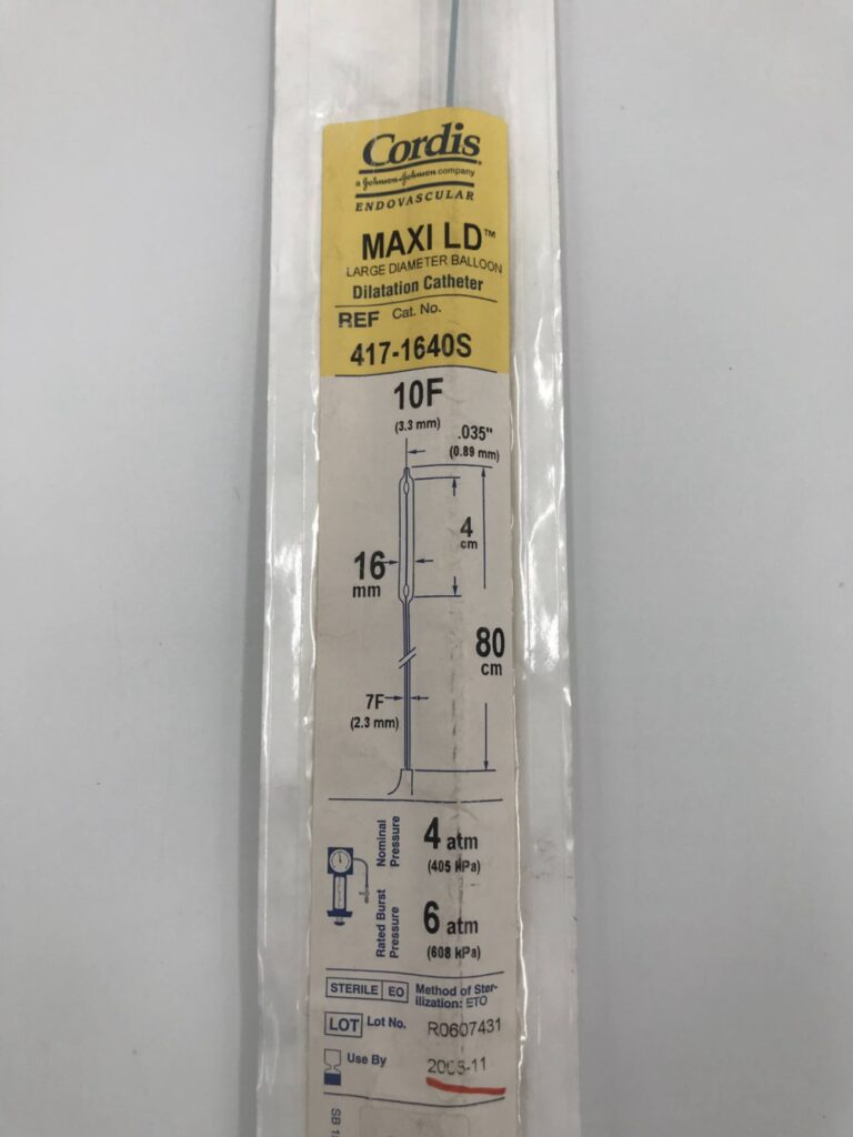 Cordis 417-1640S MAXI LD Endovascular Dilatation Catheter 10F (X) - GB ...