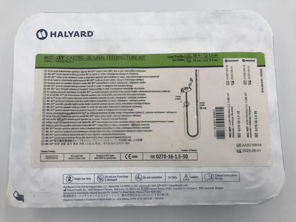 Halyard 0270-16-1.5-30 Mic-Key Gastric-Jejunal Feeding Tube Kit 16Fr (X ...