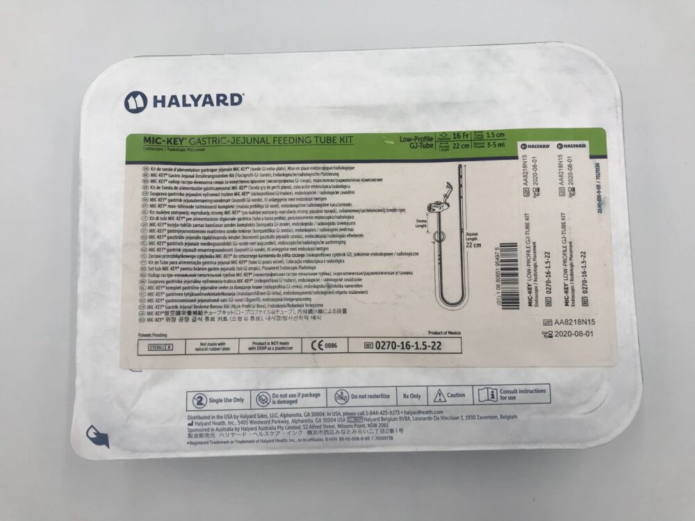 Halyard 0270-16-1.5-22 Mic-Key Gastric-Jejunal Feeding Tube Kit 16Fr (X ...