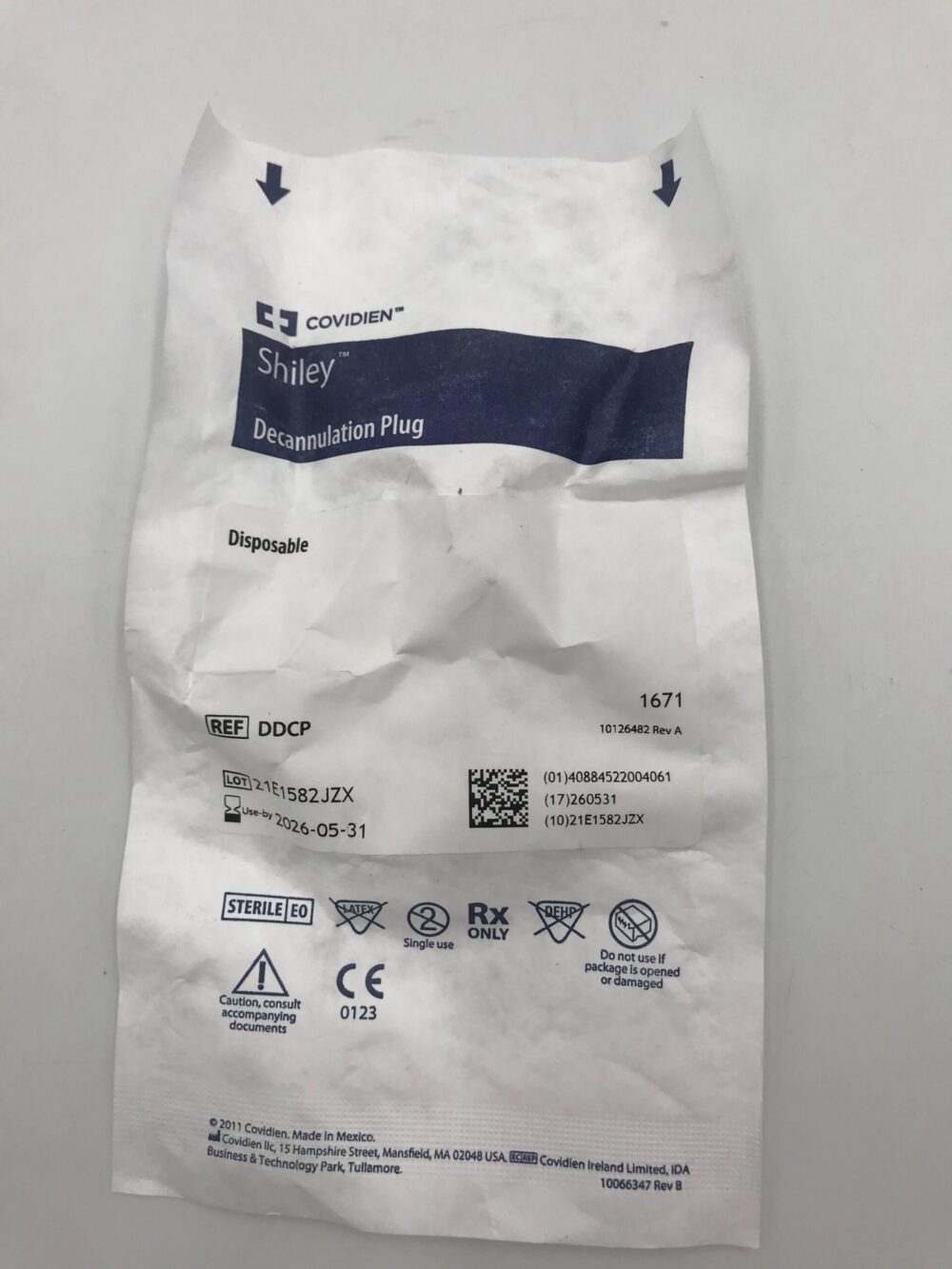 COVIDIEN 6DCFS Shiley Tracheostomy Tube Cuffless With Disposable Inner ...