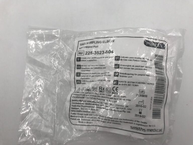 SMITHS MEDICAL 225-3523-804 Portex Gas Sampling Elbow w/ Capped Port (X ...