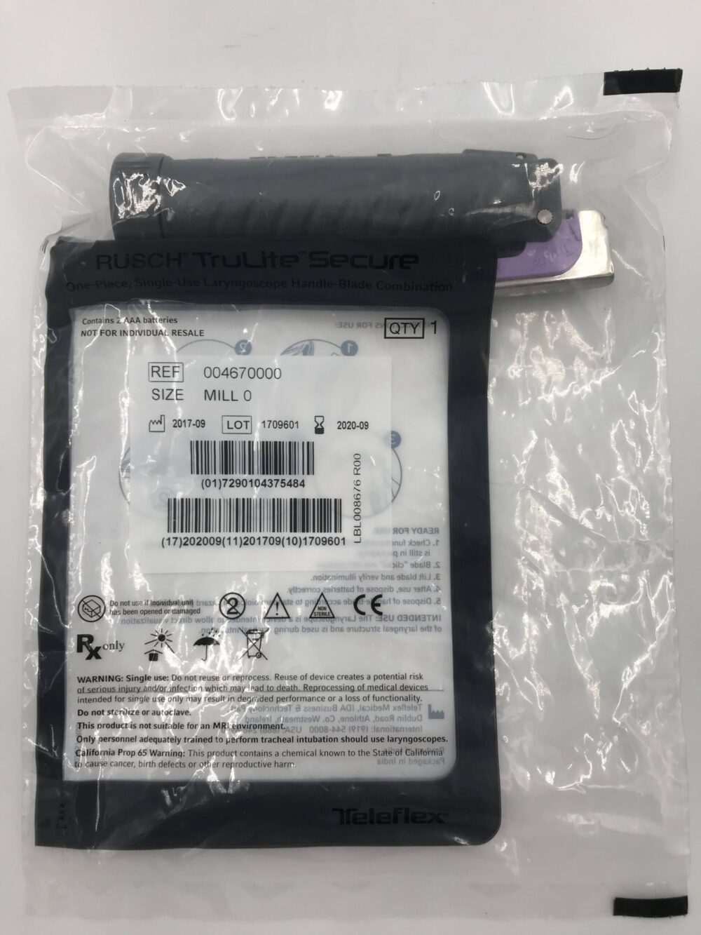 TELEFLEX 004670000 Rusch TruLite Secure One-Piece, Single-Use ...