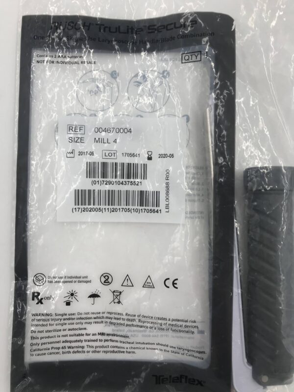 TELEFELX 004670004 Rusch TruLite Secure One-Piece, Single-Use ...