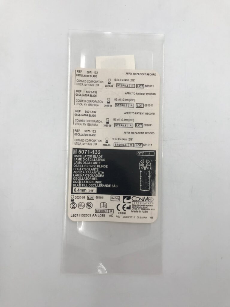 CONMED 5071-132 Oscillator Blade 19.5 x 41 x 0.4mm (X) - GB TECH USA