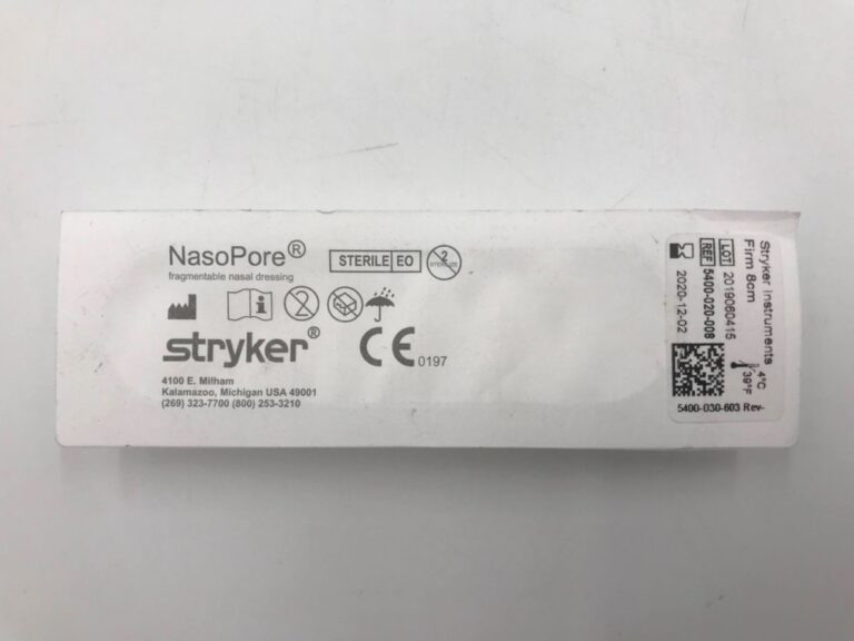 STRYKER 5400-020-008 NasoPore Fragmentable Nasal Dressing Firm 8cm (X ...