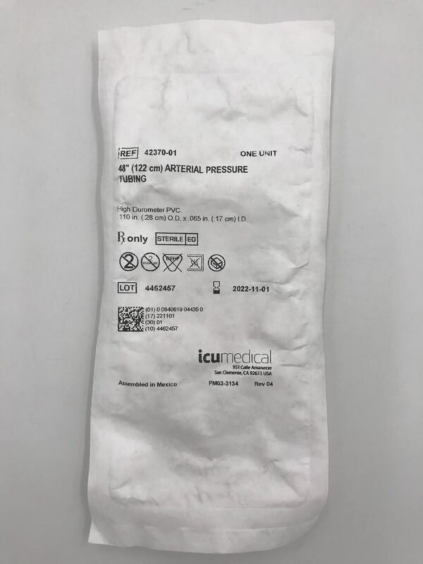 ICU MEDICAL 42370-01 Arterial Pressure Tubing 48″ (X) – GB TECH USA