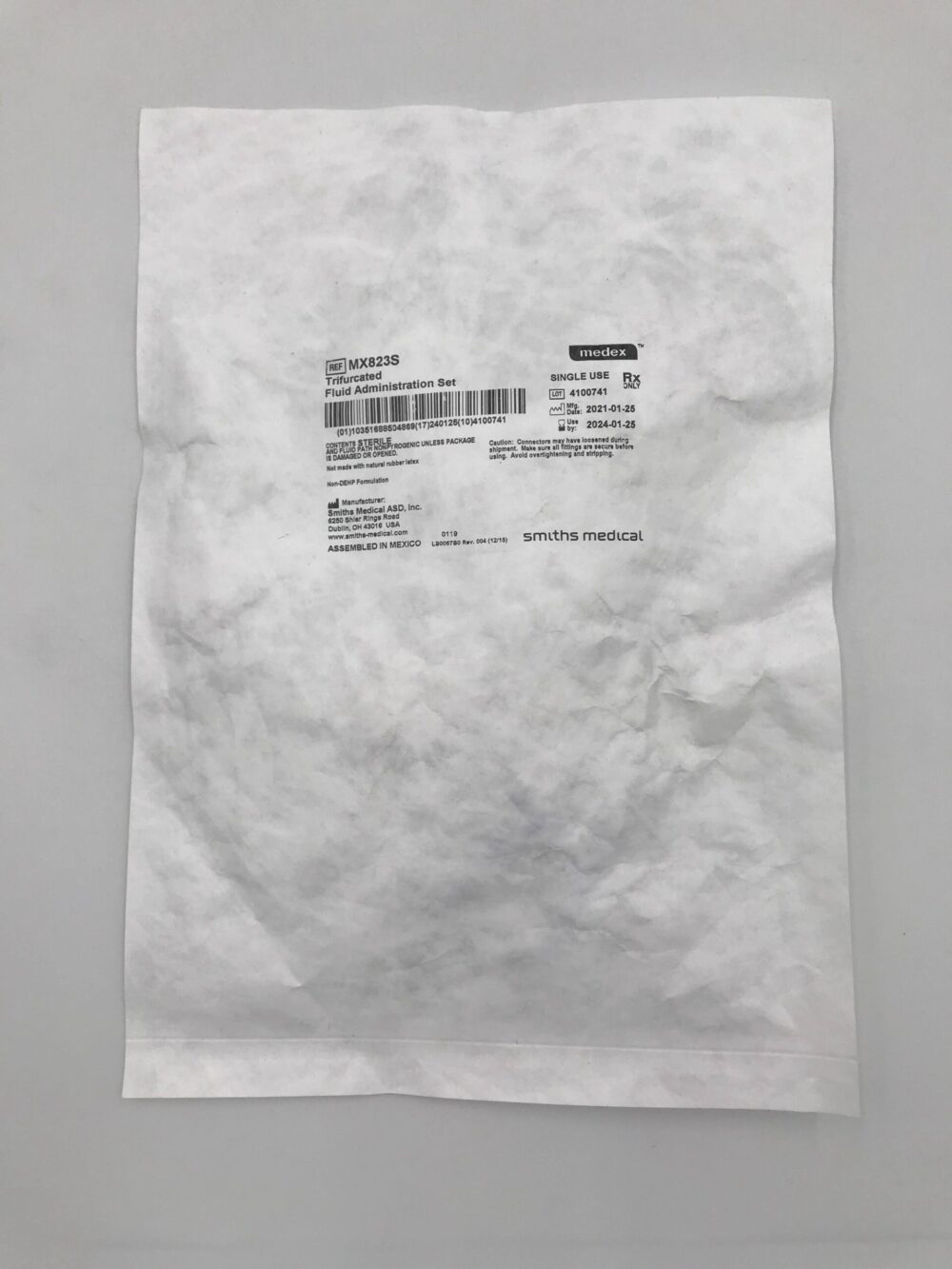 SMITHS MEDICAL MX823S Medex Trifurcated Fluid Administration Set – GB ...