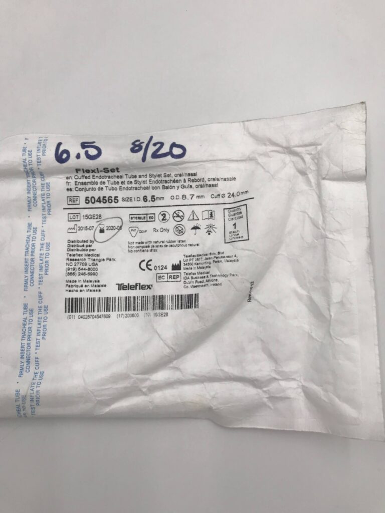 TELEFLEX 504565 Flexi-Set Cuffed Endotracheal Tube and Stylet Set, Oral ...