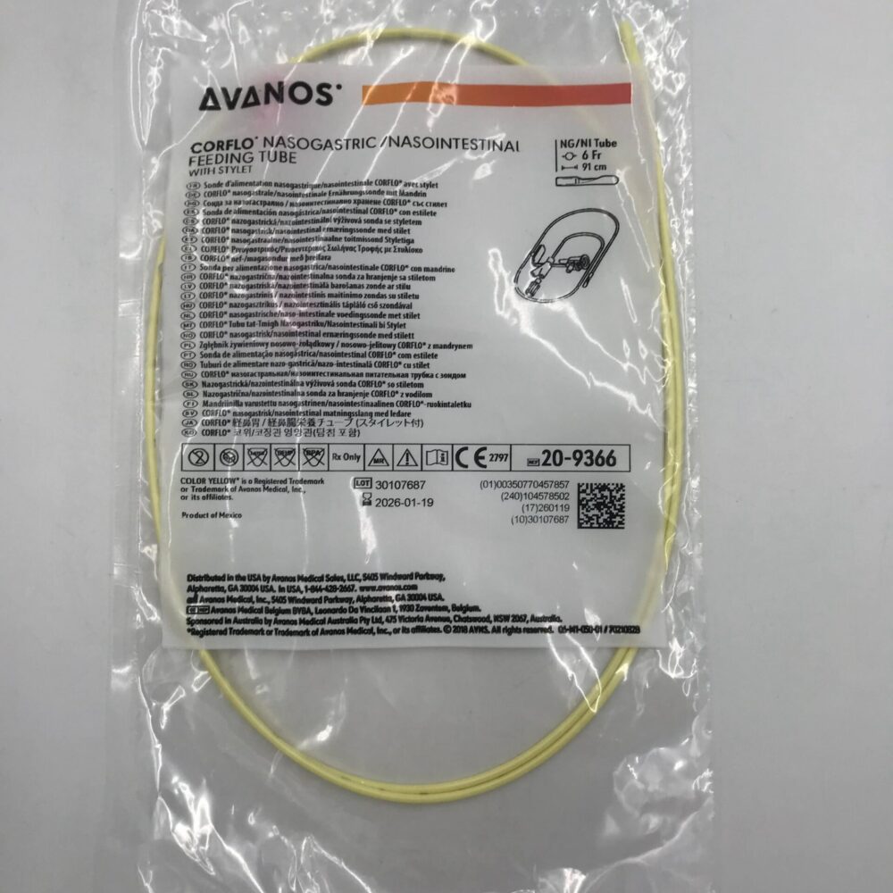 AVANOS 20-8368 Corflo Nasogastric/Nasointestinal Pediatric Feeding Tube ...