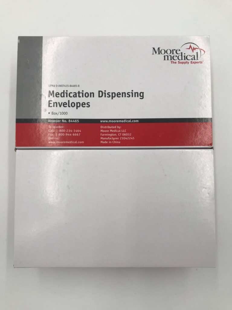 MOORE MEDICAL 84465 Medication Dispensing Envelopes (1000/Box) - GB ...