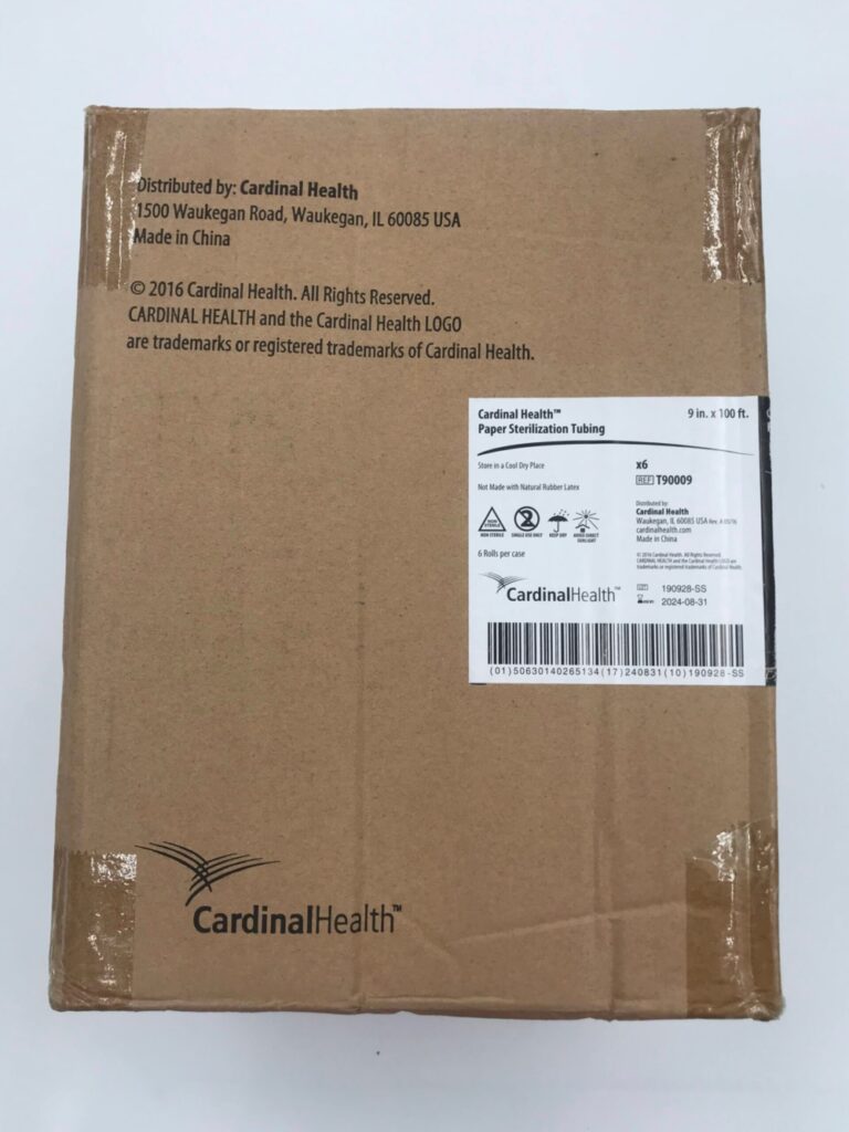 CARDINAL HEALTH T90009 Paper Sterilization Tubing 9in. x 100ft. (6/Case ...
