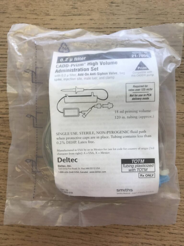 SMITHS MEDICAL 21-7055 CADD-Prizm High Volume Administration Set w ...