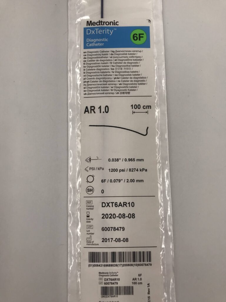 MEDTRONIC DXT6AR10 DxTerity Diagnostic Catheter AR1.0 6F (X) - GB TECH USA