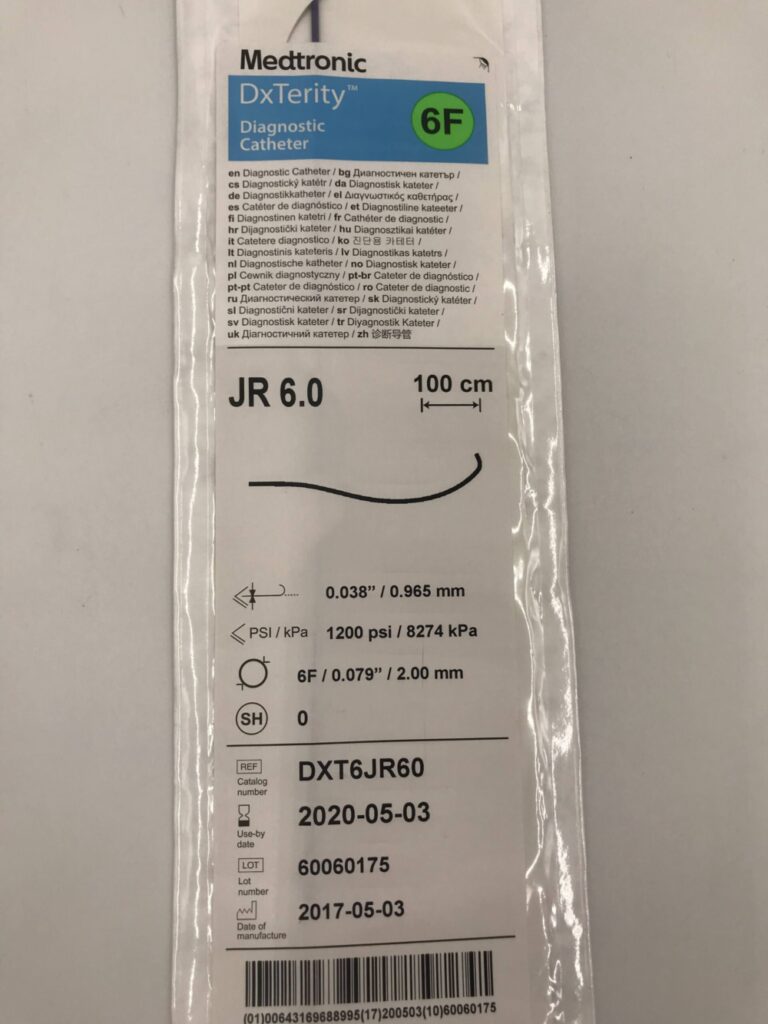 MEDTRONIC DXT6JR60 DxTerity Diagnostic Catheter JR6.0 6F (X) - GB TECH USA